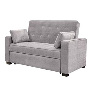 serta convertible sofa, light grey