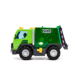 Teenage Mutant Ninja Turtles Thrash N' Battle Garbage Truck, Lights and Sounds, Ages 3+,Yellow