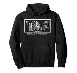 yap island stone money micronesian islander pullover hoodie