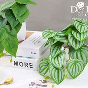 Der Rose 2 Packs Small Fake Plants Artificial Plants for Home Bedroom Aesthetic Living Room Bathroom Farmhouse Decor Indoor