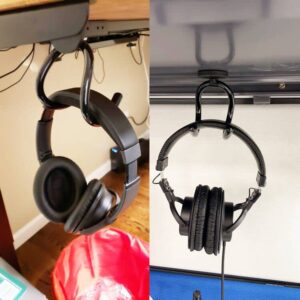 AUXPhome Magnetic Headset Holder up to 1 kg(2 lbs), Adjustable Headphone Holder Headphone Hanger Stand Headphone Hook for Computer/Gaming Headsets, Headphone - No Headsets