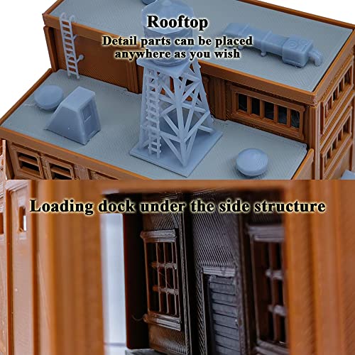 Outland Models Railroad Layout Large Factory with Inside Loading Dock 1:160 N Scale