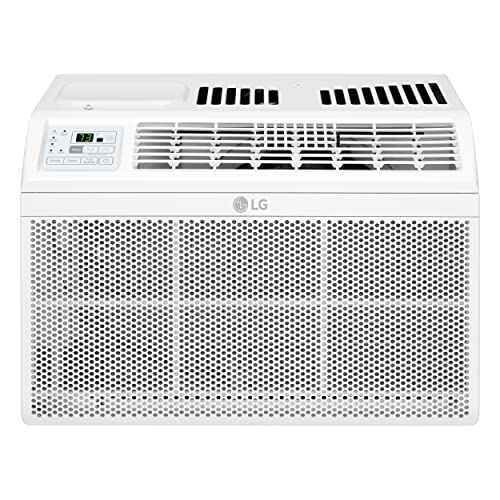 LG 5800 BTU Window Air Conditioners [2023 New] Remote Control Ultra-Quite Compact-size Washable Filter Multi-Speed Fan Cools 260 Sq.Ft. Small Room AC Unit Easy Install White LW6023R