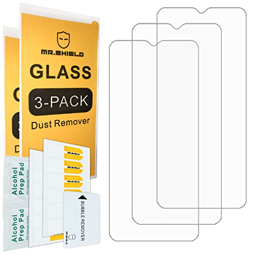 Mr.Shield [3-Pack] Designed For Oppo A17 / Oppo A17k [Tempered Glass] [Japan Glass with 9H Hardness] Screen Protector with Lifetime Replacement