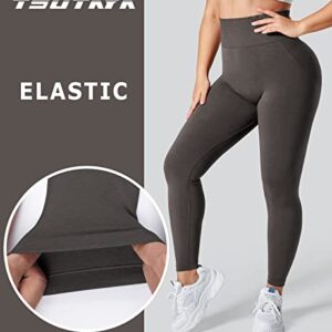 TSUTAYA Seamless Workout Scrunch Leggings for Women Butt Lifting Tummy Control Women's High Waisted Gym Yoga Pants