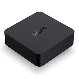 wiim pro airplay 2 receiver, chromecast audio, wifi multiroom streamer, compatible with alexa, siri and google assistant, stream hi-res audio from spotify, amazon music, tidal and more