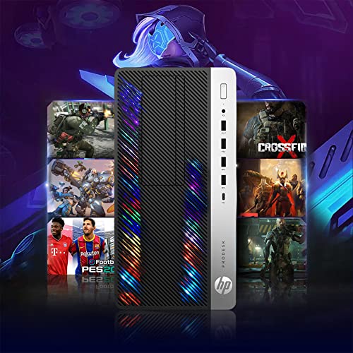 HP Gaming PC Desktop Computer - Intel Quad I5-7500 up to 3.8GHz, GeForce GTX 1660 Super 6G, 32GB DDR4 Memory, 128G SSD + 3TB, RGB Keyboard & Mouse, WiFi & Bluetooth 5.0, Win 10 Pro (Renewed)