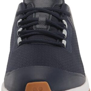 PUMA GOLF Men's Fusion Grip Extra Wide Golf Shoe, Puma Navy-Puma Silver-Quiet Shade, 13