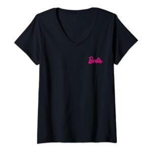 Barbie - Barbie Classic Logo V-Neck T-Shirt