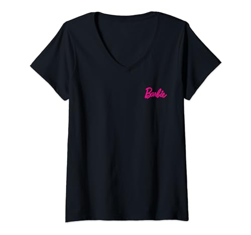 Barbie - Barbie Classic Logo V-Neck T-Shirt