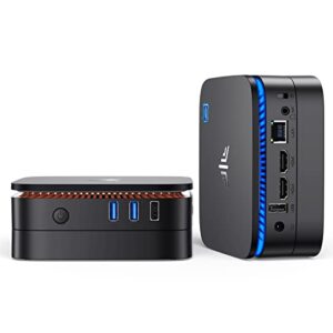 kamrui mini pc 16gb ram, ak1plus mini computer with intel alder lake n95(up to 3.4 ghz), 512gb m.2 ssd small desktop computers support 4k uhd/hdmi 2.0/lan/dual-band wifi for work study design