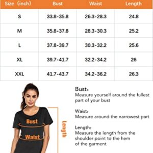 ADOME Workout Tops for Women Short Sleeve Athletic Shirts Yoga Tops Active Wear Outfits Gym Clothes for Hiking Running Shirt