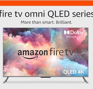 Amazon Fire TV 65" Omni QLED Series 4K UHD smart TV, Dolby Vision IQ, local dimming, hands-free with Alexa