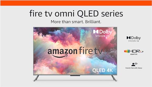 Amazon Fire TV 65" Omni QLED Series 4K UHD smart TV, Dolby Vision IQ, local dimming, hands-free with Alexa