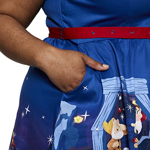 Loungefly Stitch Shoppe Disney Snow White: Mining Dwarfs Lauren Dress, Size Small