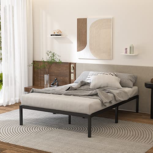 UYUK Metal Platform Bed Frame Full Size, Mattress Foundation with Steel Slat Support, Modern Design Easy Assembly