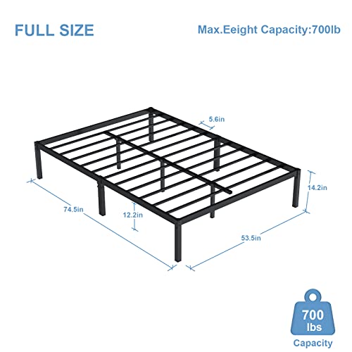 UYUK Metal Platform Bed Frame Full Size, Mattress Foundation with Steel Slat Support, Modern Design Easy Assembly