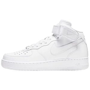 nike womens wmns air force 1 '07 mid dd9625 100 - size 11.5w white/white-white