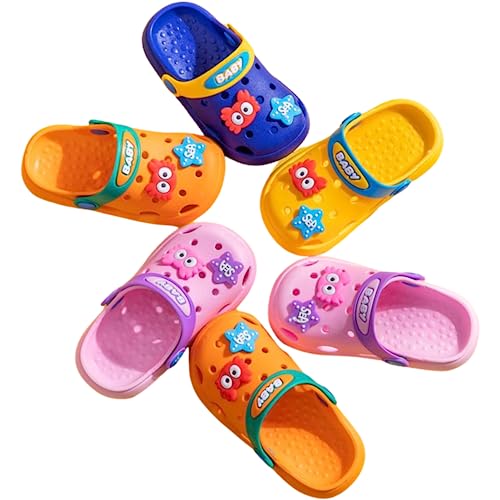 J J.N.E.L BE YOU Water Shoes for Kids, Toddler Clogs Size 7 Orange