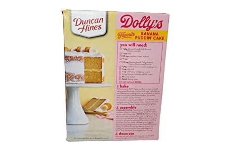 Duncan Hines Southern Style Banana Cake Mix Bundled with Duncan HInes Creamy Buttercream Frosting