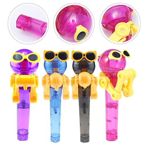 jojofuny Kids Toys Kids Toys Kids Toys Kids Toys 4Pcs Lollipop Holder Toy, Ups Lollipops Holder, Lollipop Robot, Party Favors for Kids Girls Boys Robot Toys Robot Toys Robot Toys Robot Toys