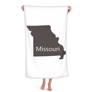 missouri america usa map outline throw blanket soft warm flannel