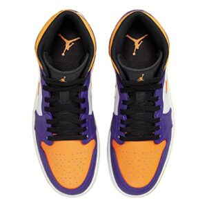 Jordan Mens Air Jordan 1 Mid DQ8426 517 Lakers - Size 8.5