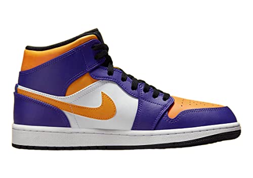 Jordan Mens Air Jordan 1 Mid DQ8426 517 Lakers - Size 8.5