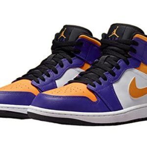 Jordan Mens Air Jordan 1 Mid DQ8426 517 Lakers - Size 8.5