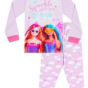 Barbie Girls' Pajamas 7 Pink