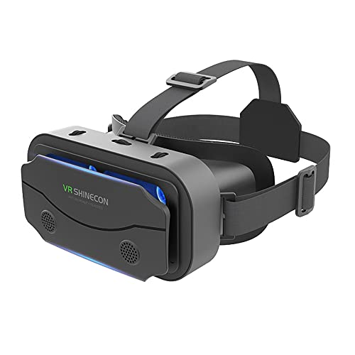 VR Headset Compatible with iPhone & Android Phone Within 4.7-7.2inch Display Screen- Universal Virtual Reality Goggles- Soft & Comfortable New 3D Glasses (G13-Black)