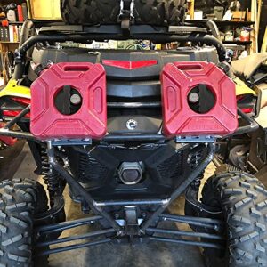 LCGP UTV ATV Gas Tank Holder for 3L 5L Gas Tank Design with Key and Lock Tank Holder Can Be Installed on Mountain Bikes, Motorcycles and Off-road Vehicles