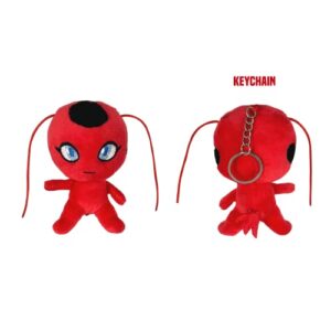 Miraculous Ladybug Mug with Plush Mini Toy, 12 oz. Ceramic Tea or Coffee Cup Gift 