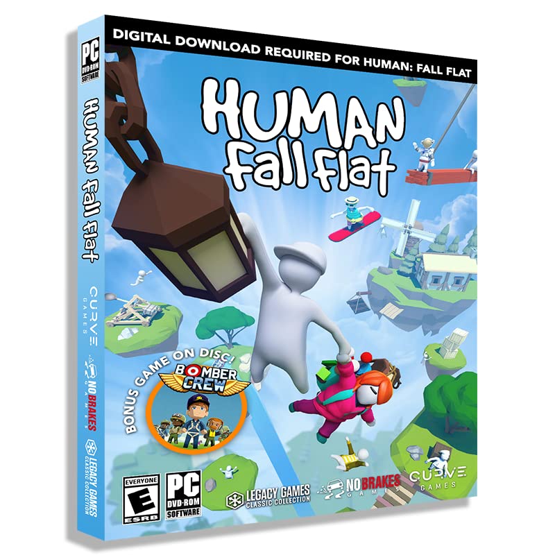 Legacy Games Human Fall Flat with Bomber Crew - PC DVD with Digital Download Codes