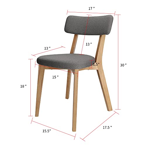 Fishat Simple Garment Rack & SAH Solid Wood Dining Chair Set of 2