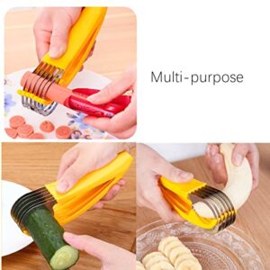 RUITASA Banana Slicer, 2PCS Banana Slicer Kitchen Gadget, Banana Slicer Cutter For banana, Sausage, Strawberry