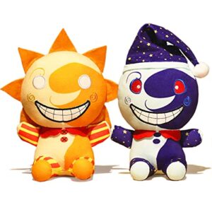 tzmapu sundrop and moondrop plush security breach plush, clown figure and collection stuffed animals plush toys,birthday christmas for kids and fans