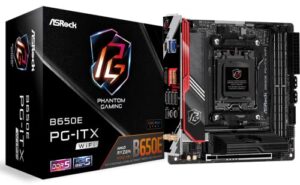 asrock b650e pg-itx wifi amd ryzen 7000 series cpu compatible (soket am5) b650 mini-itx motherboard