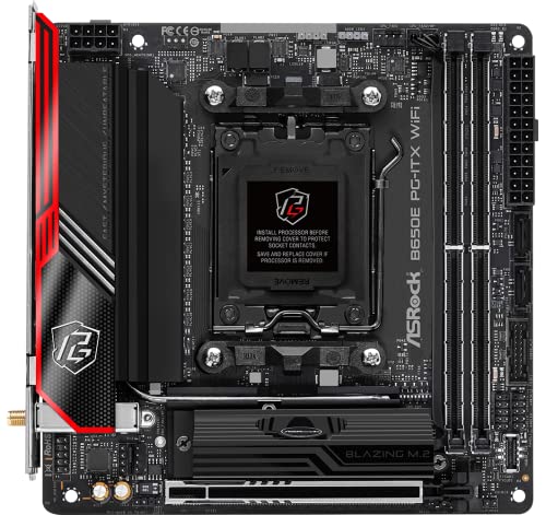 ASRock B650E PG-ITX WiFi AMD Ryzen 7000 Series CPU Compatible (Soket AM5) B650 Mini-ITX Motherboard