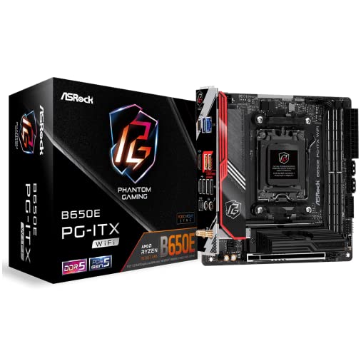 ASRock B650E PG-ITX WiFi AMD Ryzen 7000 Series CPU Compatible (Soket AM5) B650 Mini-ITX Motherboard