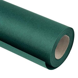 ruspepa kraft paper roll - 17.5 inches x 32.8 feet - recyclable paper perfect for wrapping, craft, packing, floor covering, dunnage, parcel, table runner, green