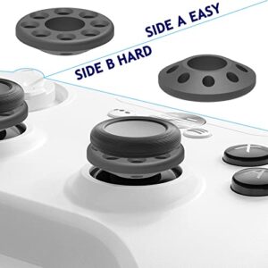 8 Pieces Precision Rings Compatible with PS4/PS5/Xbox One/Xbox Series X S/Switch PRO Controller Thumbstick Adjustment Aim Assist Target Motion Rings Silicone Easy Hard Strength