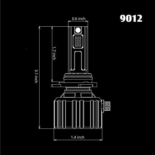 Alla Lighting 16000Lms Brightest HB3 9005 LED Headlights Bulbs, 6000K~6500K Xenon White, Xtreme Super Bright High, Low Beam Conversion Kits Headlamps Replacement