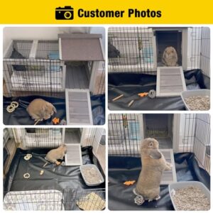 Aivituvin Pet Playpen Small Animal Cage Rabbit Pen Bunny Guinea Pig Playpen with Waterproof Floor Liner - Extension Playpen ONLY