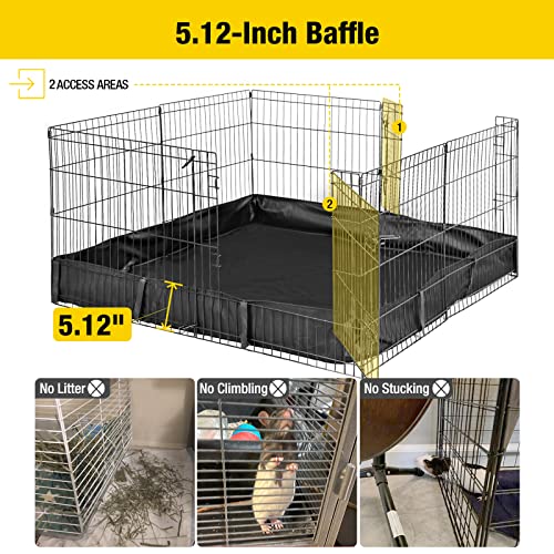 Aivituvin Pet Playpen Small Animal Cage Rabbit Pen Bunny Guinea Pig Playpen with Waterproof Floor Liner - Extension Playpen ONLY