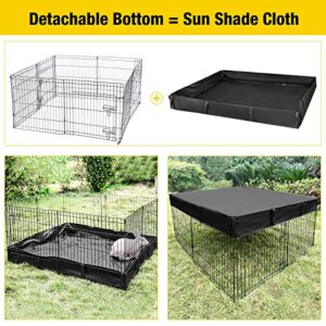 Aivituvin Pet Playpen Small Animal Cage Rabbit Pen Bunny Guinea Pig Playpen with Waterproof Floor Liner - Extension Playpen ONLY