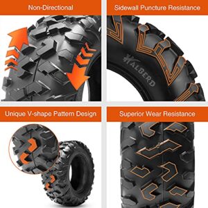 HALBERD ATV Tires, 27x9-12 & 27x11-12 ATV Tires, 6PR 27x9x12 27x11x12 All Terrain ATV UTV Off-Road Tires(Set of 4, Tubeless)