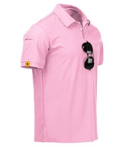 zity mens polo shirt short sleeve sports golf tennis t-shirt 012-pin 3xl pink