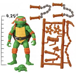 Teenage Mutant Ninja Turtles: Mutant Mayhem 4.25” Michelangelo Basic Action Figure by Playmates Toys