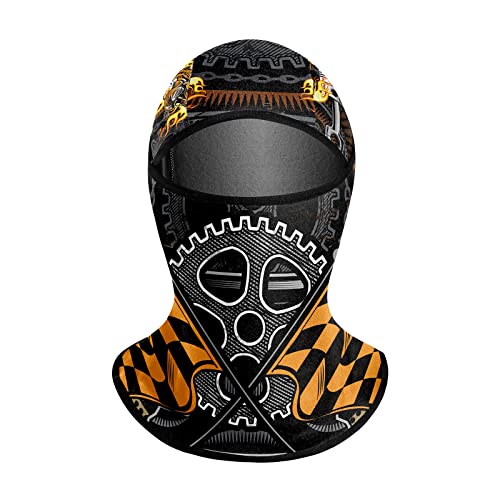 Balaclava Face Mask Men Ski Mask with Beanie Design Motorcycle Cool Skull Sheisty Ghost Mask (SXR-04locomotive Gear ) Black